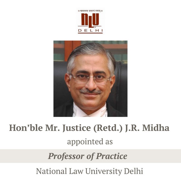 Hon’ble Mr. Justice J.R. Midha, Former Judge, Delhi High Court ...