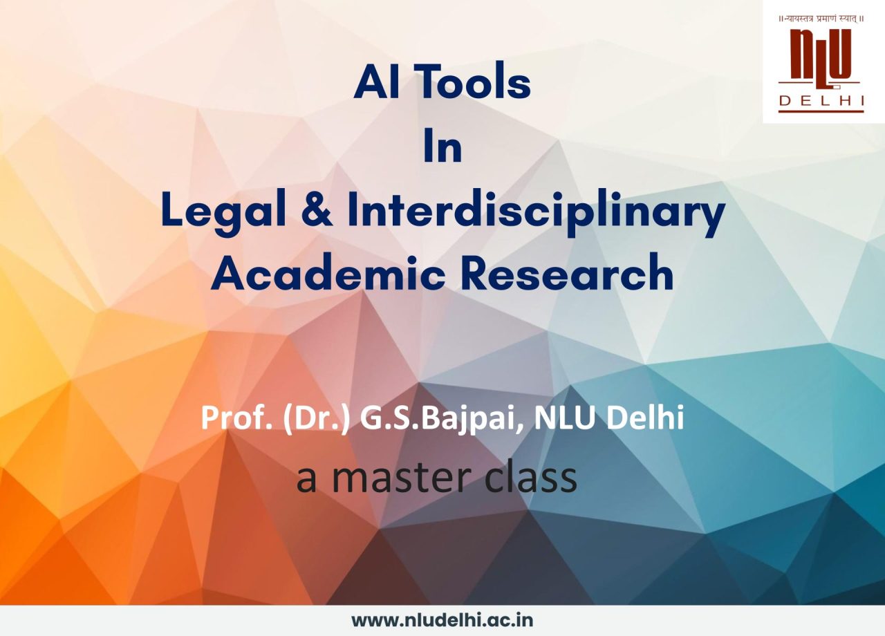 AI in Legal and Interdisciplinary Academic Research (7th June, 2025 ...