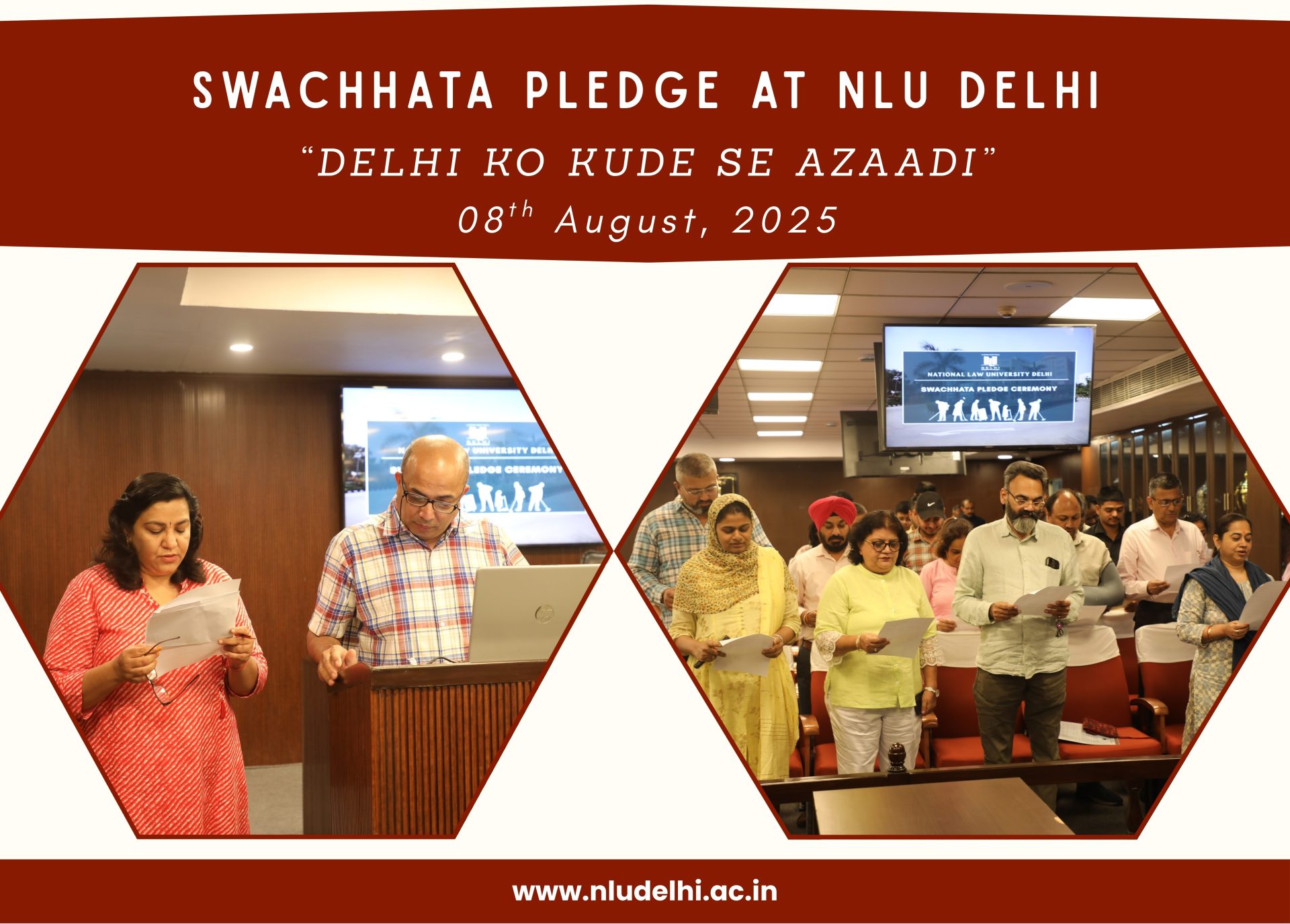 NLU Delhi Holds Swachhata Pledge Ceremony under ‘Delhi ko Kude se ...
